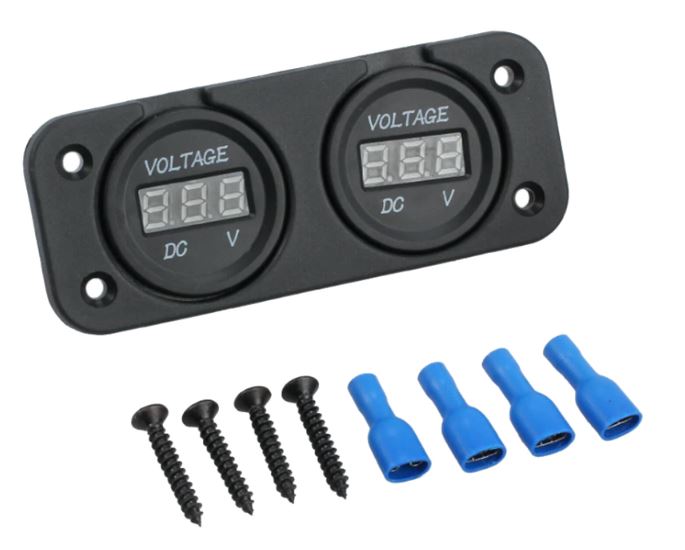 Dual Digital Voltmeter with Surround Red Display – JAMTIN Trade NZ