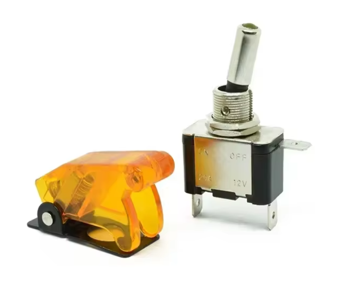 Toggle Switch With Flip Up Cover Amber Led – JAMTIN Trade NZ